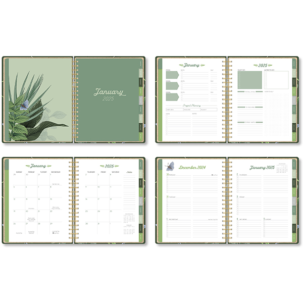2025 Greenery Deluxe Hardcover Planner by La Scarlatte - RSVP