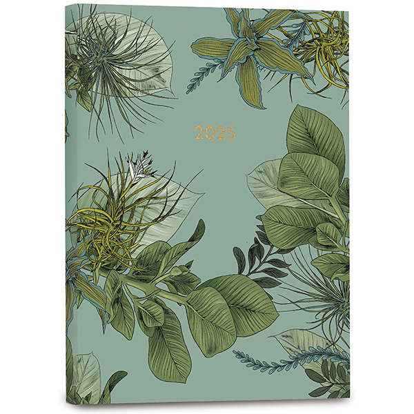 2025 Greenery Weekly Softcover Planner - RSVP