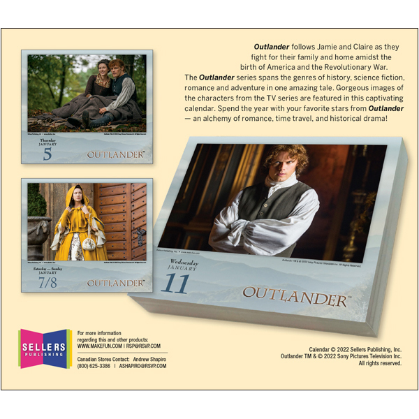 Outlander 2023 Daily Calendar - RSVP