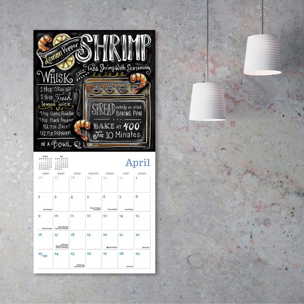 Cooking With Love Provides Food for the Soul 2023 Wall Calendar - RSVP