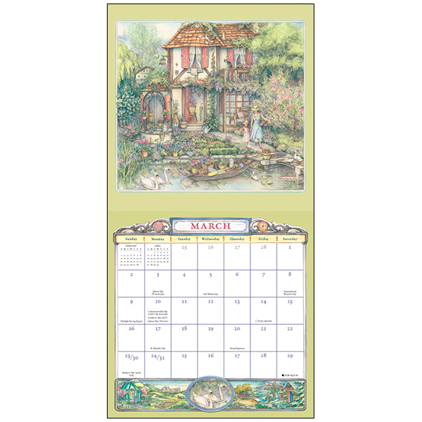 The Cobblestone Way 2025 Wall Calendar - RSVP