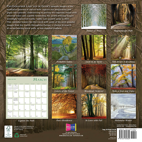 Enchanted Pathways 2025 Wall Calendar - RSVP